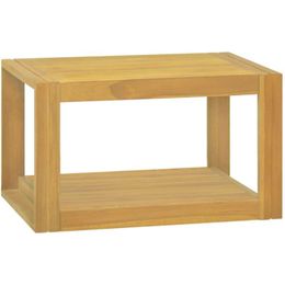 vidaXL - Wand-Badschrank 60x45x35 cm Massivholz Teak