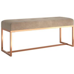 Sitzbank Beige 110x36x45 cm Samt vidaXL