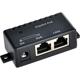 1-Port-Gigabit-PoE-Injektor GPOE-1-WM (Netzteil nicht im Lieferumfang enthalten) ieee 802.3af/802.3at 1000 Mbit/s Ethernet-Injektor 2,1 x 5,5 mm