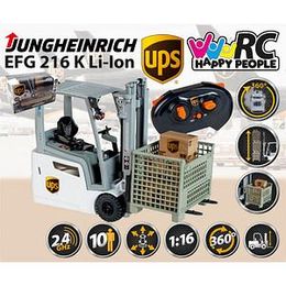 Happy People® UPS Jungheinrich Gabelstapler Ferngesteuertes Auto grau