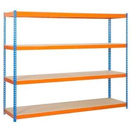 Simonrack Schwerlastregal ECOFORTE 1204-4 458100047201244 orange, blau 120,0 x 45,0 x 200,0 cm