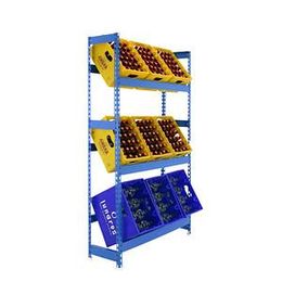 Simonrack Getränkekistenregal SIMONBOTTLE 3 8435104962466 blau 100,0 x 30,0 x 180,0 cm