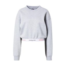 Tommy Jeans Sweatshirt Damen Gr&ouml;&szlig;e M hellgrau / rot / wei&szlig;