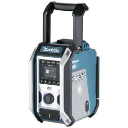 Makita Baustellenradio DAB, DAB+ AUX, Bluetooth®, USB spritzwassergeschützt, stoßfest Türkis, Schwarz, Silber