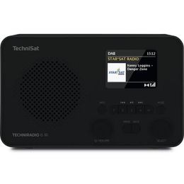 Technisat TECHNIRADIO 6 IR Internet Taschenradio Internet, DAB+, UKW Bluetooth®, WLAN, Internetradio Weckfunktion Schwarz