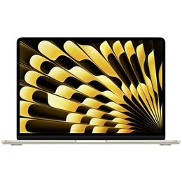 Apple MacBook Air 13 (M3, 2024) 34.5 cm (13.6 Zoll) 8 GB RAM 512 GB SSD 8‑Core CPU 10-Core GPU Starlight MRXU3D/A