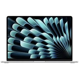 Apple MacBook Air 15 (M3, 2024) 38.9 cm (15.3 Zoll) 8 GB RAM 256 GB SSD 8‑Core CPU 10-Core GPU Silber MRYP3D/A