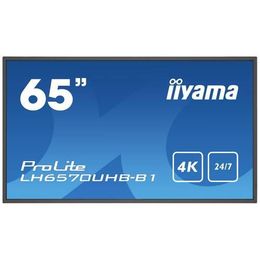 iiyama Super Slim Digital Signage Display EEK: G (A - G) 165.1 cm (65 Zoll) 3840 x 2160 Pixel 24/7 Android™, Anti-Einbrenn-Funktion