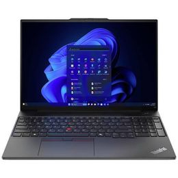 Lenovo Notebook ThinkPad E16 40.6 cm (16 Zoll) WUXGA Intel® Core™ Ultra 5 125U 16 GB RAM 512 GB SSD Intel HD Graphics Win 11 Pro Schwarz 21MA001YGE