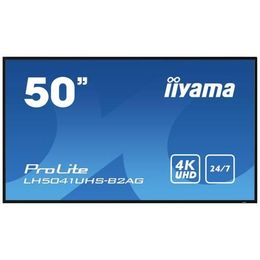 iiyama ProLite LH5041UHS-B2AG Digital Signage Display EEK: G (A - G) 127 cm (50 Zoll) 3840 x 2160 Pixel 24/7 Anti-Einbrenn-Funktion, Media Playback-Funktion,