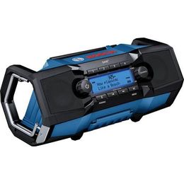 Bosch Professional GPB 18V-2 SC DAB+ Baustellenradio DAB+, UKW Bluetooth®, AUX spritzwassergeschützt