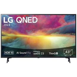 LG Electronics 43QNED756RA.AEUD QLED-TV 109 cm 43 Zoll EEK E (A - G) CI+, DVB-C, DVB-S2, DVB-T2, Nano Cell, Smart TV, UHD, WLAN Schwarz