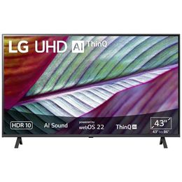 LG Electronics 43UR78006LK.AEUD LCD-TV 109 cm 43 Zoll EEK G (A - G) CI+, DVB-C, DVB-S2, DVB-T2, WLAN, UHD, Smart TV Schwarz