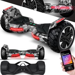 Kesser® Hoverboard 8,5 Zoll 800 mit Bluetooth Lautsprecher, LED Licht, Kinder Sicherheitsmodus, Dual Motor, Smart Elektro Self Balance Board Hover E-Scooter