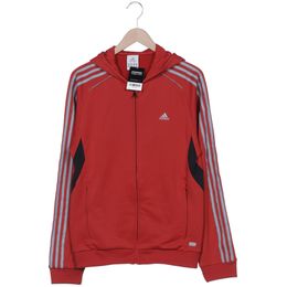 Adidas Herren Kapuzenpullover, rot, Gr. 48