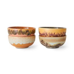 HKliving - 70's Schale, XS Bowls, Ø 8,3 cm, marine (4er Set)