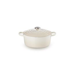 Le Creuset - Signature Round Cast Iron Casserole 26 cm - Meringue