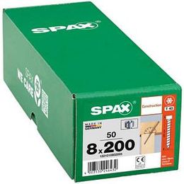 Spax® Holzbauschrauben T40 Zylinderkopf WIROX 8 mm x 200 mm, 50 St.