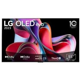 F (A bis G) LG OLED-Fernseher Fernseher OLED evo, α9 Gen6 4K AI-Prozessor, Brightness Booster Max schwarz Bestseller