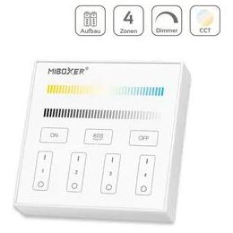 MiBoxer CCT Wandschalter 4 Zonen Aufbau Dimmen Schalten Farbsteuerung batteriebe...