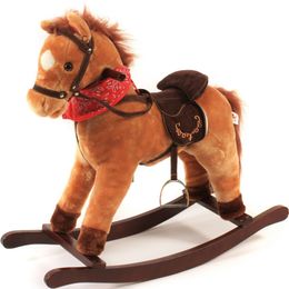 Bayer Chic 2000 Schaukelpferd CHIC2000 "Cowboy", braun, Schaukeltiere, KinderB:30cm H:71cm T:73cm, Plüsch, Polyester, B:30cm H:71cm T:73cm