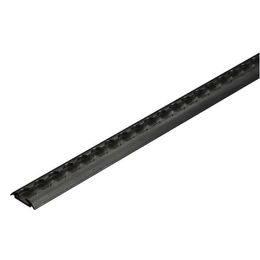 Airlineschiene allsafe halbrund light, Länge 2.000 mm, schwarz eloxiert