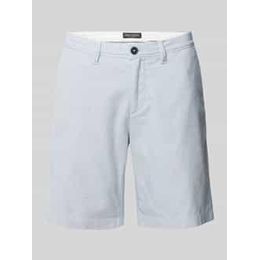 Marc O'Polo Regular Fit Bermudas mit Strukturmuster Modell 'Salo'