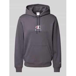 Champion Hoodie mit Label-Stitching