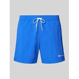 Champion Regular Fit Badeshorts mit Label-Print