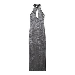 Bershka Kleid Damen Größe 40 grau Winterkleid