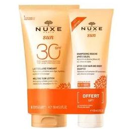 NUXE Paris Nuxe Sun Set Sonnenmilch LSF 30 + Gratis Duschshampoo 1 St