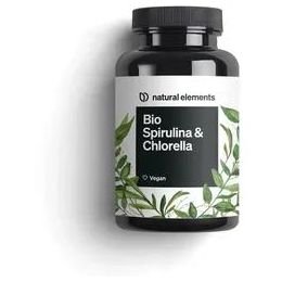 Bio Spirulina & Chlorella Presslinge – 500 Tabletten – 100% Rein & Natürlich – Zertifiziert Bio, laborgeprüft, ohne Zusätze, vegan und in Deutschland produziert 500 St