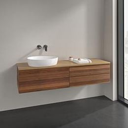 Villeroy & Boch Villeroy und Boch Antao Waschtisch-Unterschrank L26011HM 160x36x50cm, Waschbeckenplattenfarbe honey oak, warm walnut, mit Beleuchtung