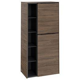 Villeroy & Boch Villeroy und Boch Subway 3.0 Mittelschrank C59901VH 57,4x120x36,2cm, Schanier rechts/Griff Volcano black, arizona oak