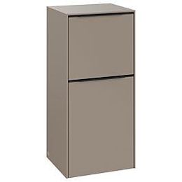 Villeroy & Boch Villeroy und Boch Subway 3.0 Seitenschrank C59501VM 40x86x36,2cm, Schanier rechts/Griff Volcano black, taupe