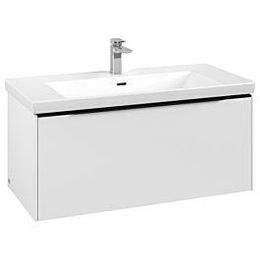 Villeroy & Boch Villeroy und Boch Subway 3.0 Waschtisch-Unterschrank C56901VF 97,3x42,9x47,8cm, ohne LED/Griff Volcano black, pure white