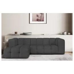 Ecksofa "TALISHA L-Form", grau (anthrazit), B:276cm H:75cm T:178cm, 100% Polyester, LeGer Home by Lena Gercke, Sofas, moderne Steppung, hoher Sitzkomfort