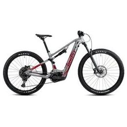 E-Bike GHOST "E-ASX 130 Universal AL" E-Bikes Gr. 43cm, 29 Zoll (73,66cm), grau (grau, rot) Pedelec, Elektrofahrrad für Damen u. Herren, MTB