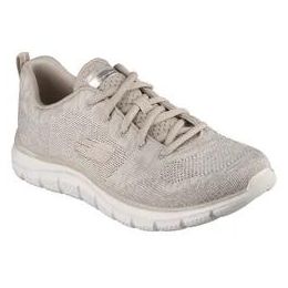 Sneaker Skechers "TRACK-DAYTIME DREAMER" Gr. 41, grau (helltaupe) Damen Schuhe Freizeitschuh, Halbschuh, Schnürschuh in bequemer Form