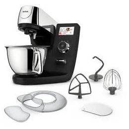 Tefal Küchenmaschine "QB950D I-Coach Touch" Küchenmaschinen 21 Automatikprogramme, intuitives digitales Coaching, Touchscreen schwarz (schwarz/silber)