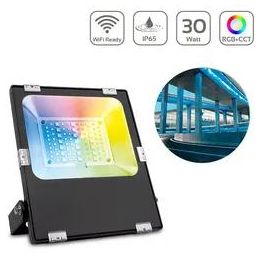 MiBoxer RGB+CCT LED Außenstrahler WiFi Farbwechsel Fluter - Ausführung: 30W FUTT...