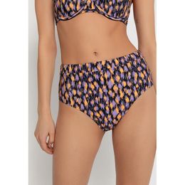 LSCN BY LASCANA Highwaist-Bikini-Hose 'Lavista' schwarz Gr. 34. Nachhaltig.