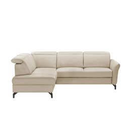 U.N.O uno Ecksofa Basel ¦ grau ¦ Maße (cm): B: 243 H: 100 T: 200