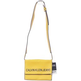 Calvin Klein Jeans Damen Handtasche, gelb, Gr.