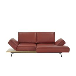 Koinor Ecksofa Echtleder Phoenix ¦ rot ¦ Maße (cm): B: 240 H: 116 T: