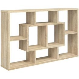 vidaXL - Wandregal Sonoma-Eiche 85x16x52,5 cm Holzwerkstoff