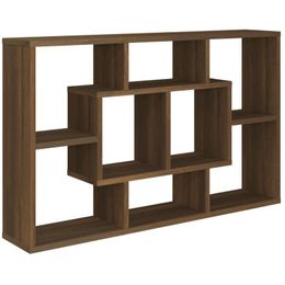 Wandregal Braun Eichen-Optik 85x16x52,5 cm Holzwerkstoff vidaXL