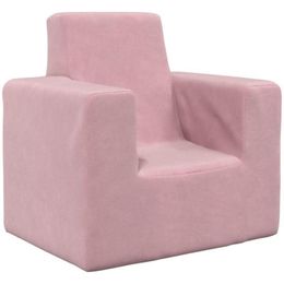 vidaXL - Kindersofa Rosa Weich Plüsch