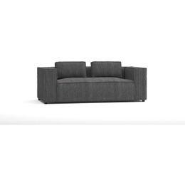 Modernes Sofa 2-Sitzer Porto aus Grau Cord