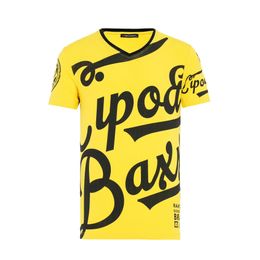 Cipo & Baxx Cipo & Baxx T-Shirt 'CT635' Herren Gr&ouml;&szlig;e M gelb / schwarz